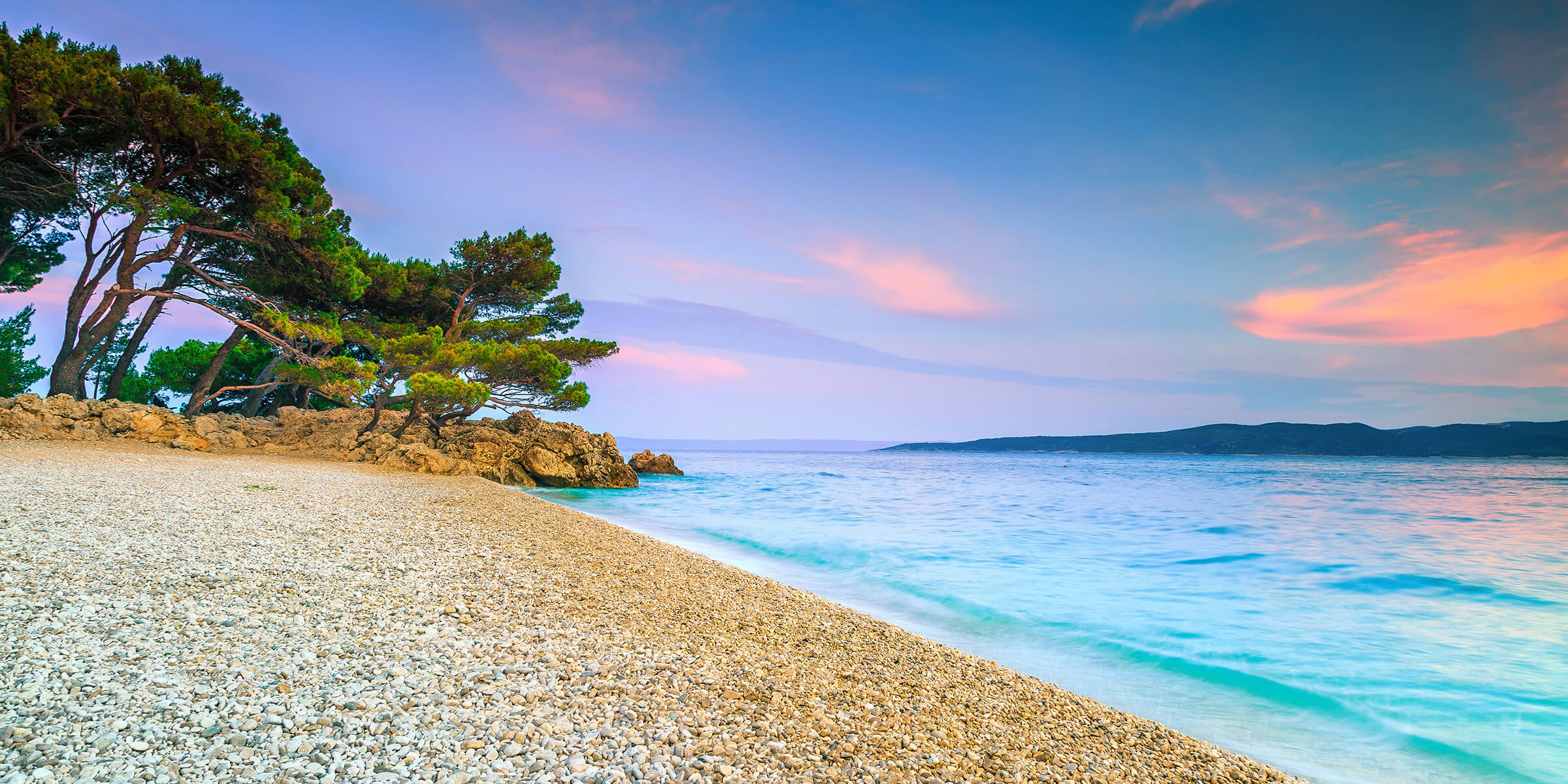 Brela Riwiera Makarska plaże Punta Rata, Soline i Stomarica - Chorwacja
